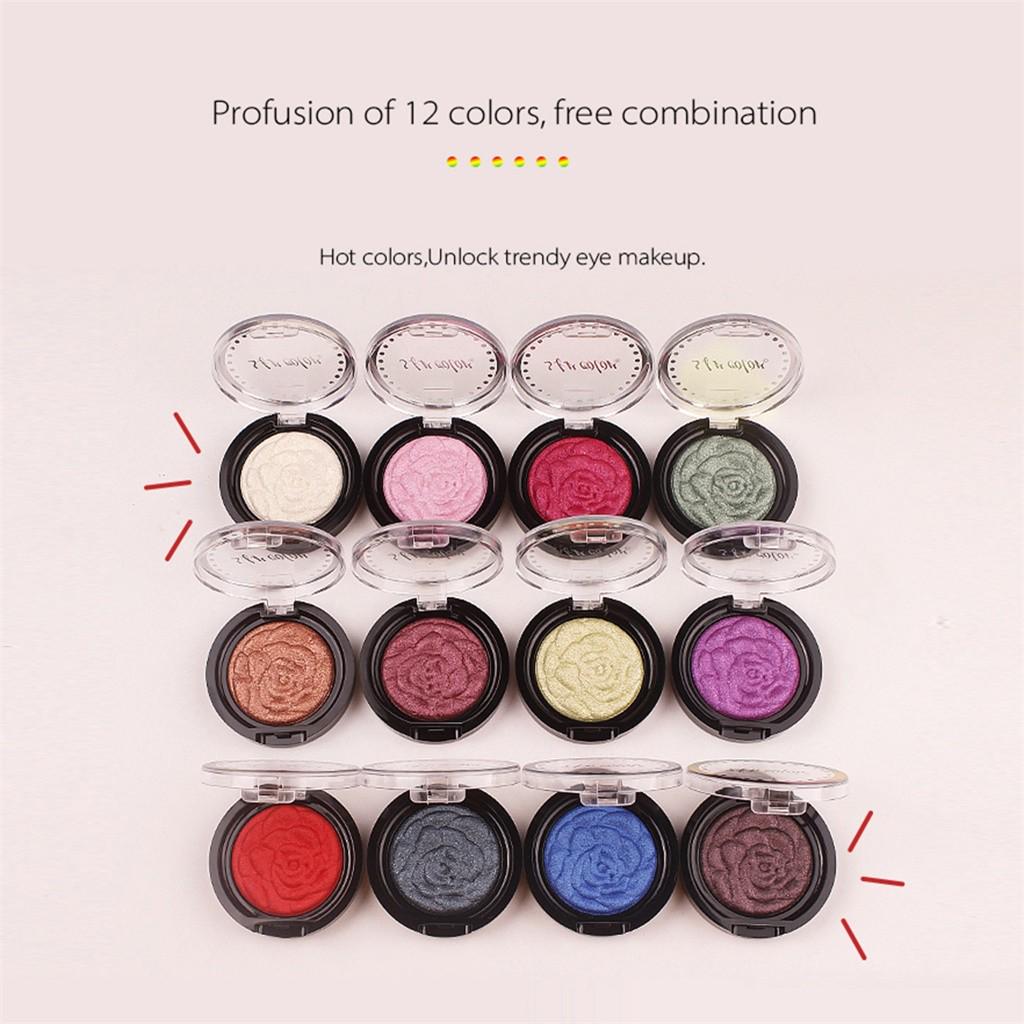 Color Makeup Rose Design Monochrome Pearl Light Baking Powder Eye ...
