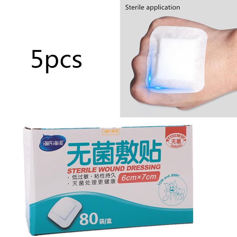 Buy Self-sticking 5pcs Large Medical Home Sterile Application 6*7cm ...
