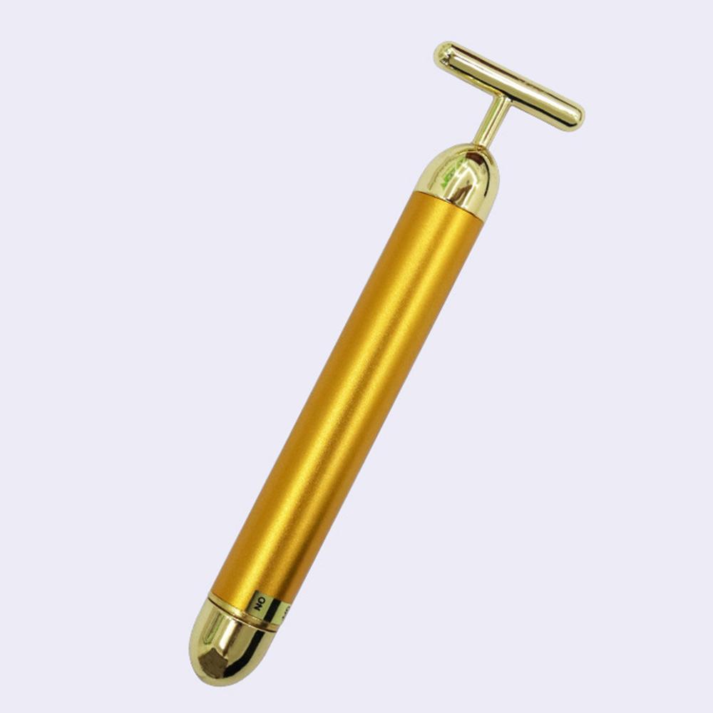 Kaufe Golden Stick 24k Gold Beauty Massage Stick T-Form Elektrisches ...