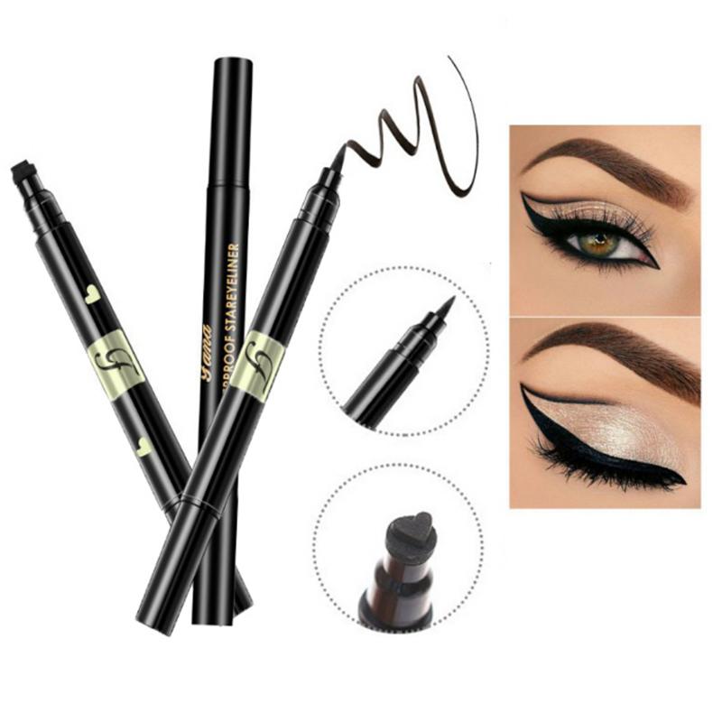 Buy Eyeliner Pen Waterproof Double Head Waterproof Long Lasting Liquid ...