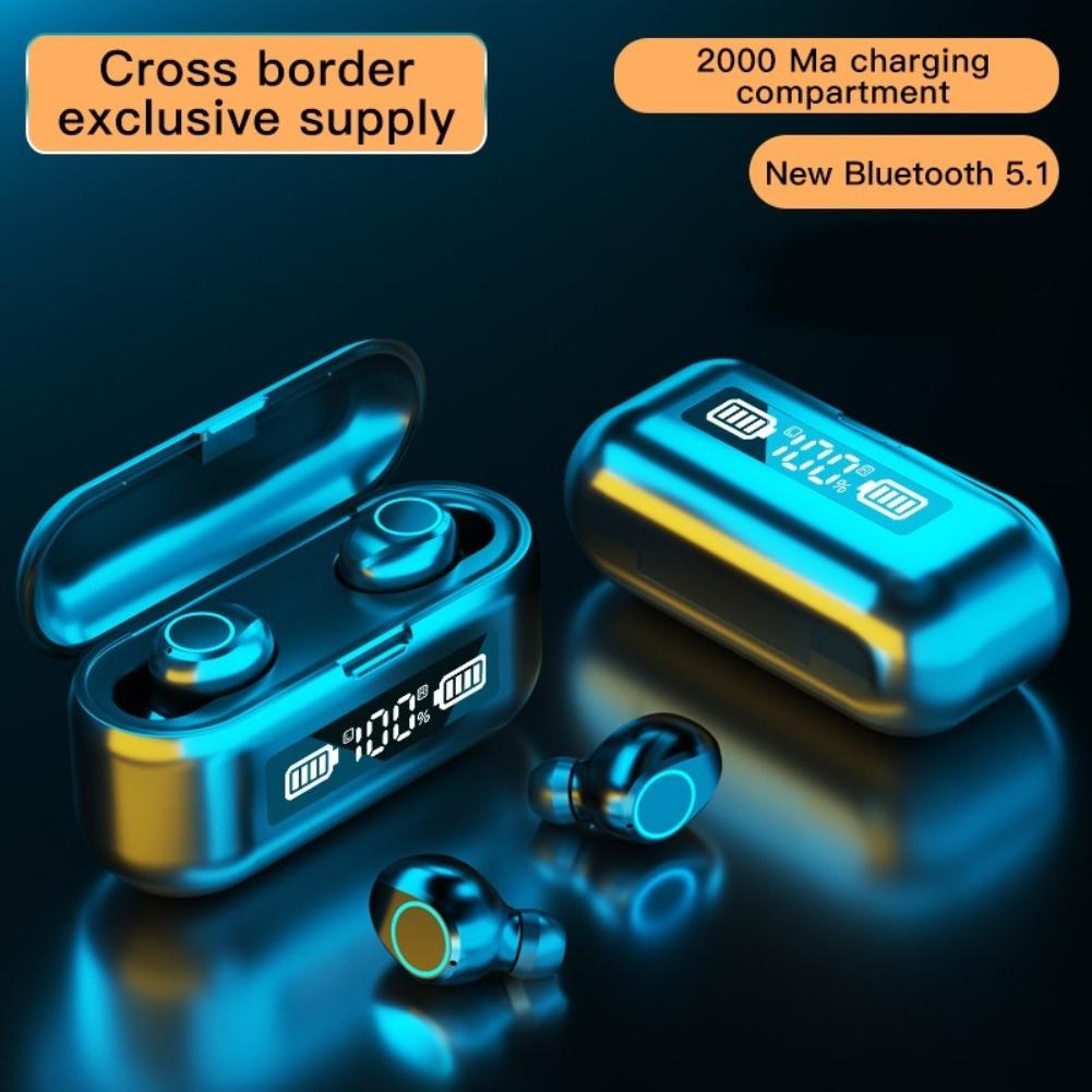 F9 Wireless Headset Bluetooth 5.0 Headset TWS HIFI In-Ear Noise ...