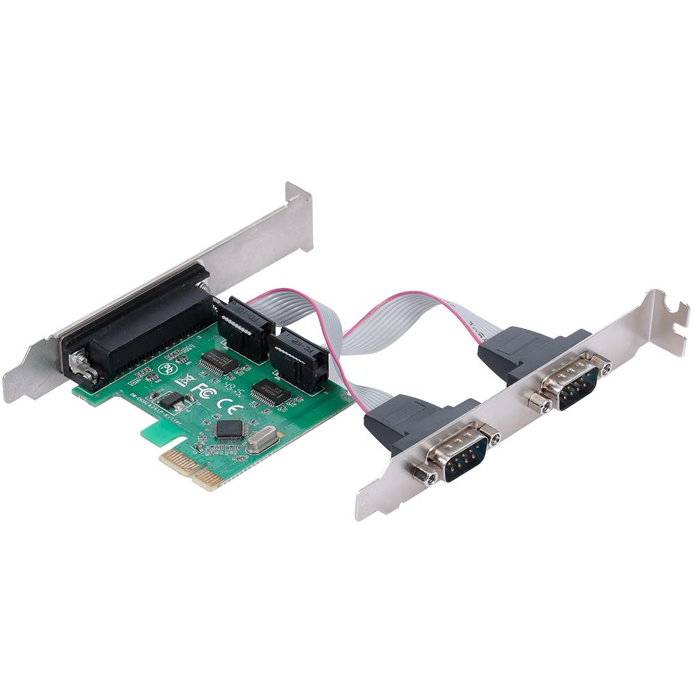 PCI-E Serial Parallel Ports Expansion Card PCI Express To 1 IDE 2 ...