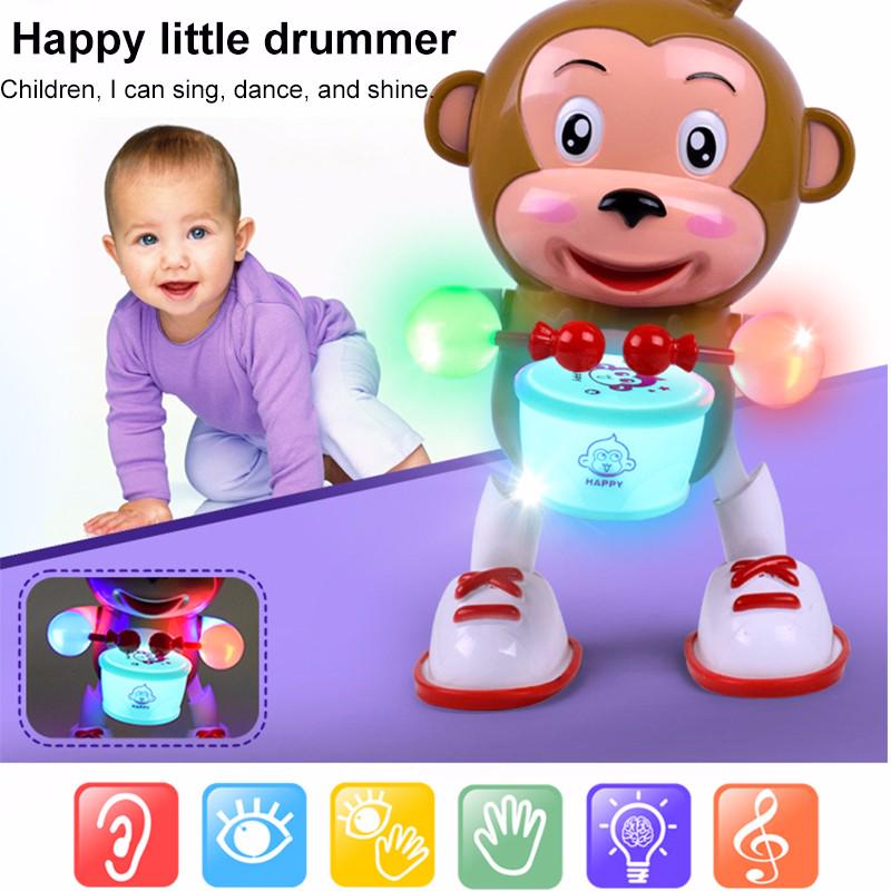 Buy Children\'s Toys Happy Little Drummer (monkey) With Lights And ...