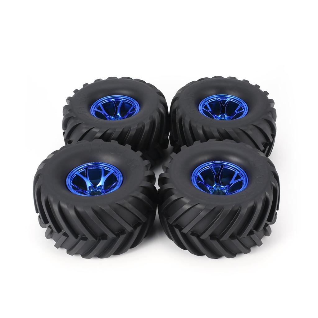 AA BB AUSTAR 4pcs 130mm Rim Rubber Tyre Tire Wheel for 1/10 RC Big Feet ...
