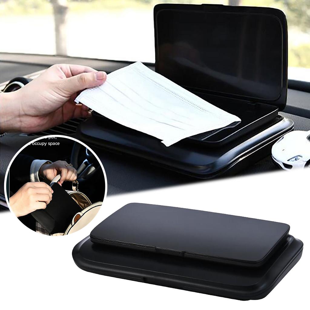 Buy Magnetic Stationery Mask Storage Box Car Dashboard Car Storage Box ...