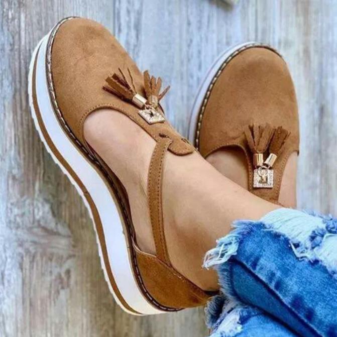 Colorful Women Shoes Fish Mouth Round Head Platform High Heels Wedge ...