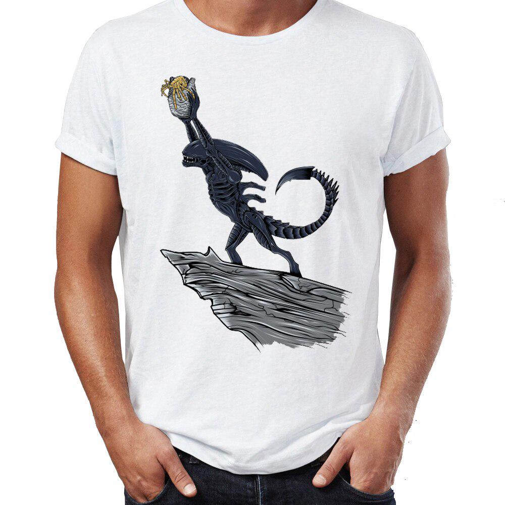 Buy Men's T-shirt Alien Chest Explosion Evolution Language Awesome Art ...