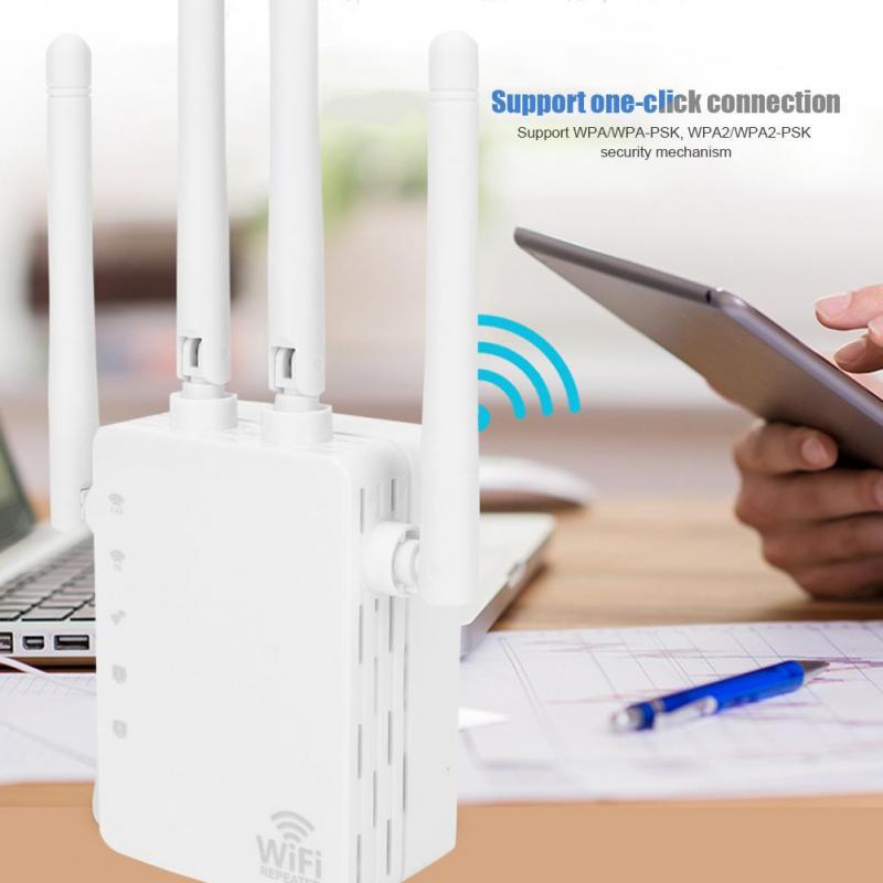 WiFi Repeater 1200M Wireless Extender 2.4G/5G Dual Network Port ...