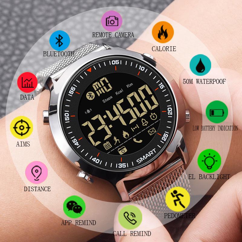 Buy Smart Watch Waterproof IP68 5ATM Message Reminder Ultra-long ...