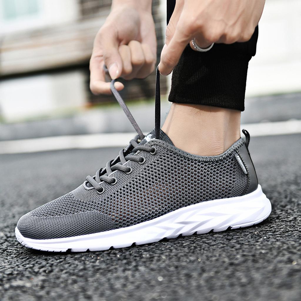 Satın alın Men's Fashionable And Breathable Running Shoes Casual Mesh ...