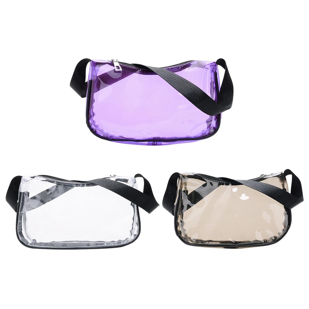 Buy PVC Transparent Women Handbag Solid Color Ladies Summer Shoulder ...