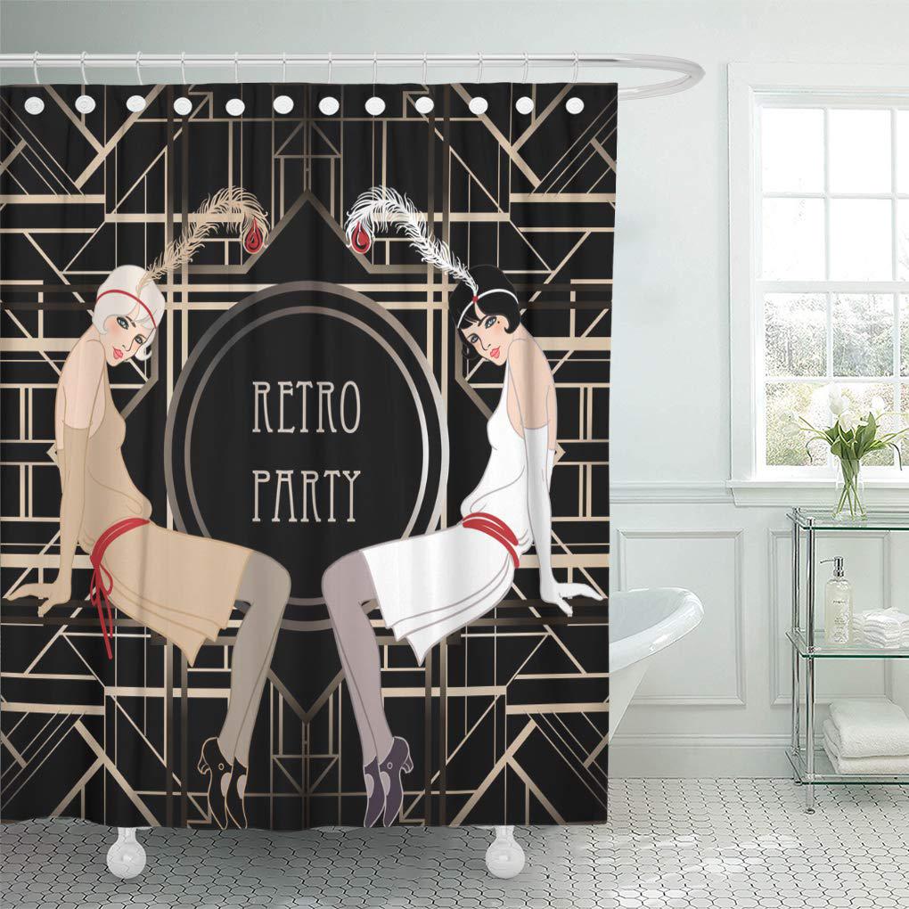 Buy 1920S Flapper Girl Retro Party Invitation Design Vector ...