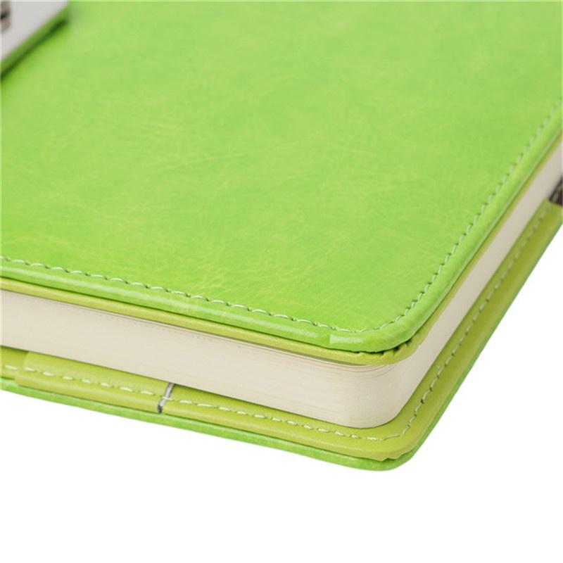 Buy Password Lock Diary Paperback Leather Notebook Code Lock Notepad at ...