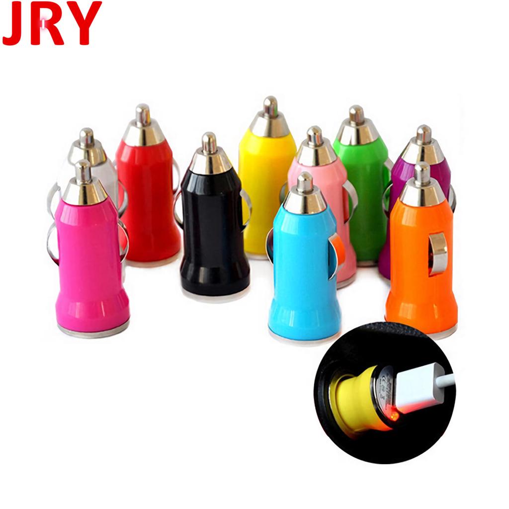 1Pc Universal Car USB Metal 1 Port Mini Charger Adapter Bullet For ...