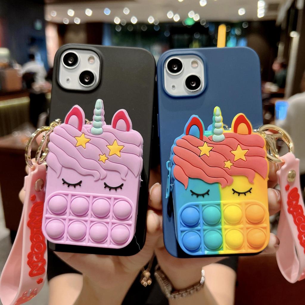 Buy For Samsung Case Relieve Stress Pop Fidget Toys Wallet Holder Bag ...