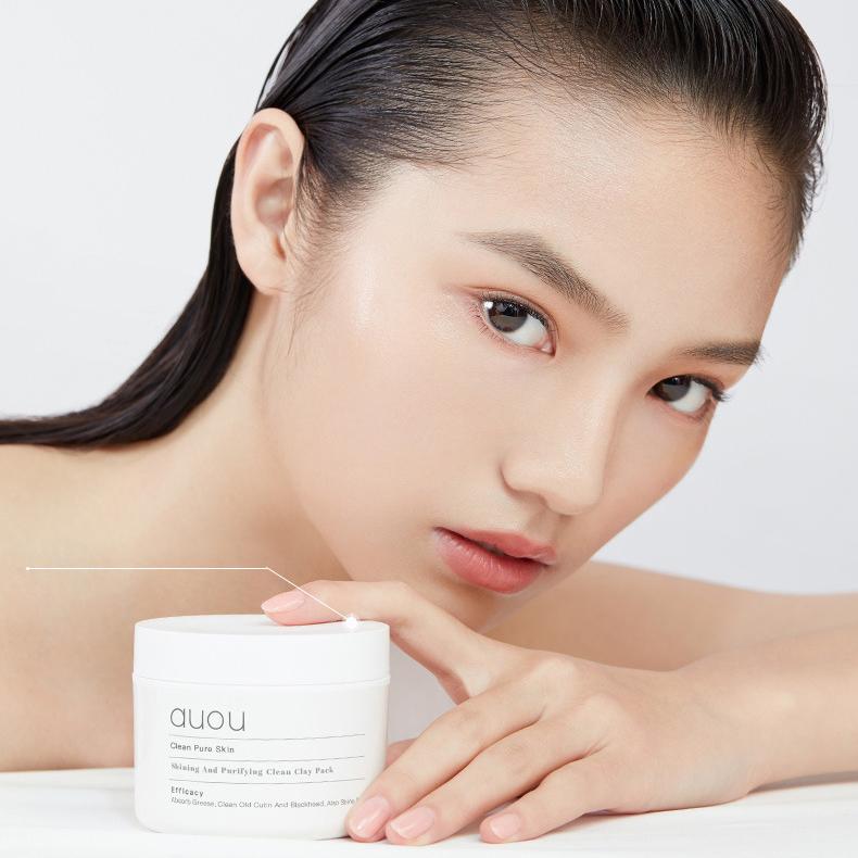 Buy AUOU Face Brightning Masque Whitening Clay Mask Shrink Pores Remove ...