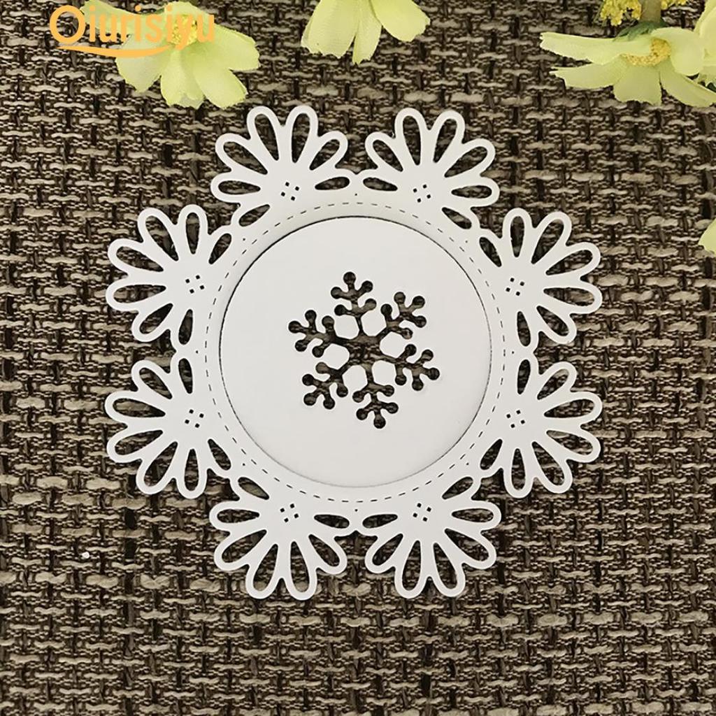 Buy Snowflake Metal Cutting Dies Handmade Scrapbooking Paper Cards ...