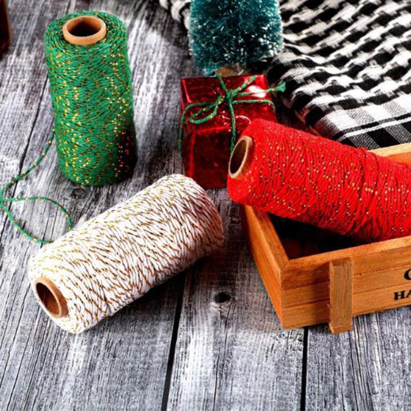 2Mm*100M DIY Cotton Craft Braided Twisted Rope Twine String Cord ...