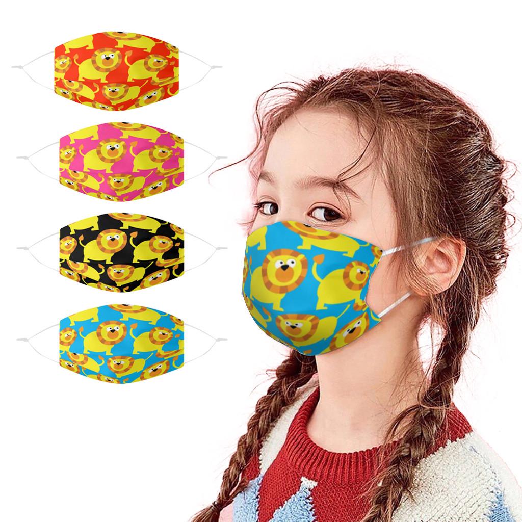 Buy Children's Funny Cartoons Printed Washed And Reused Face Mask For ...
