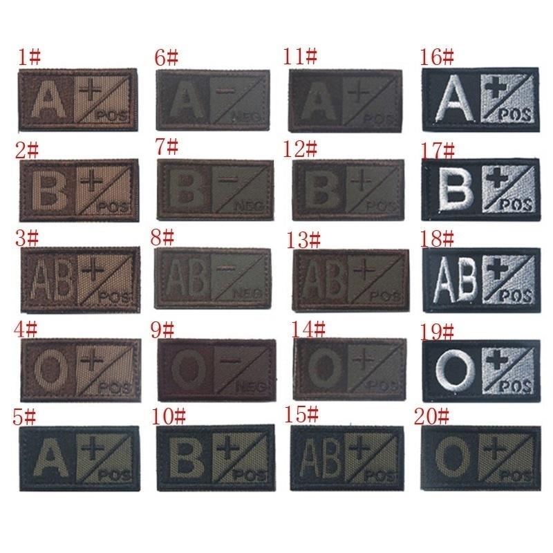 Buy Blood Type Patch HOOK AND LOOP Patch Medical Treatment Military ...