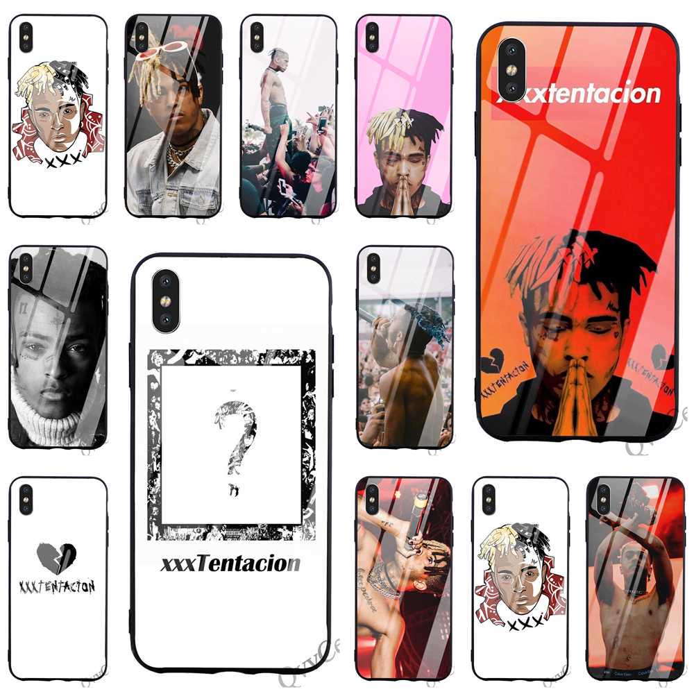 Buy RAP MCing XXXTentacion Glass Phone Case for iPhone X Xs XR 11 Pro ...