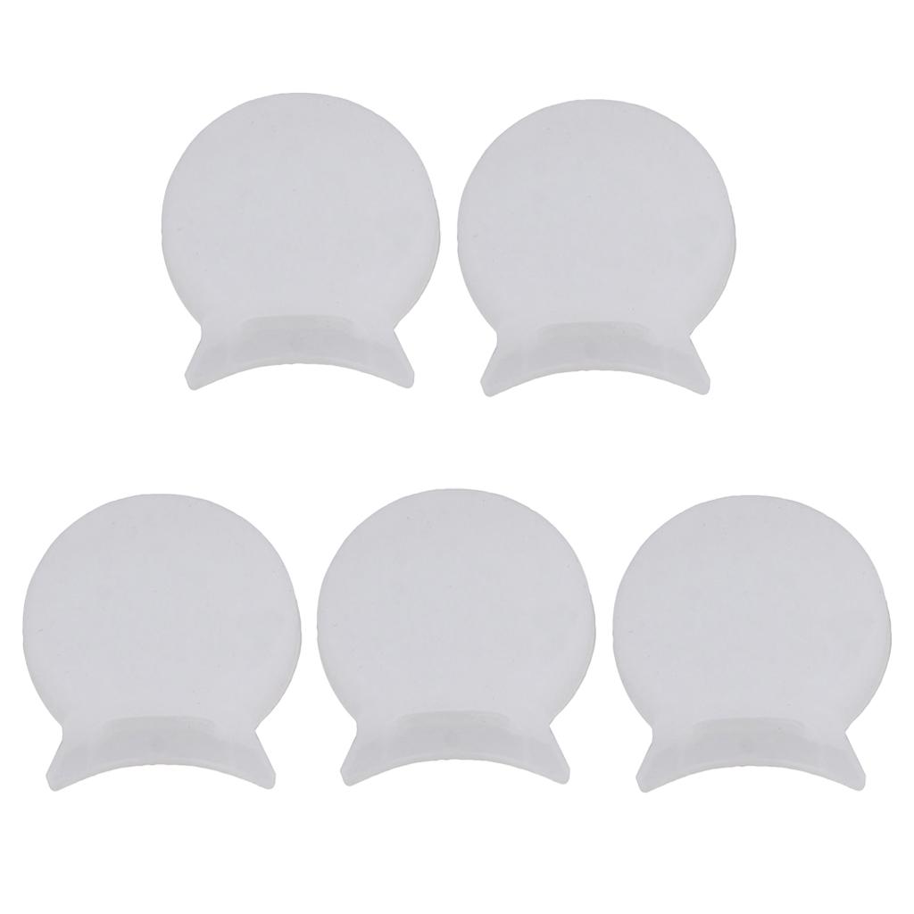 Buy 5 Pieces 6mm White Rubber Thumb Rest Cushion Pad Protector for ...