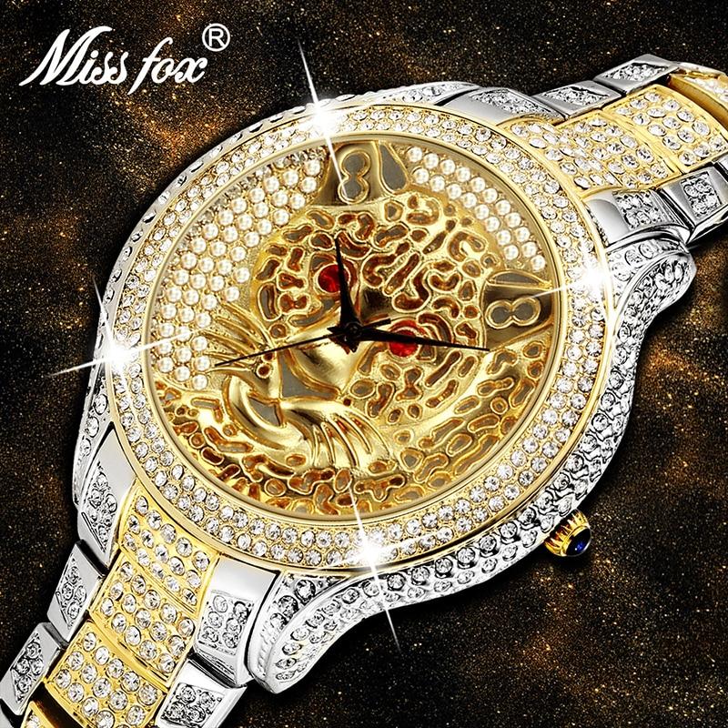 Miss Fox Mens İzle En İyi Marka Lüks Kaplan Erkekler İzle Quartz ...