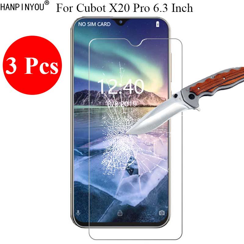 3 Pcs/Lot For Cubot X20 Pro X20Pro 6.3" Front Hard Tough Tempered Glass Film Screen Protector ...