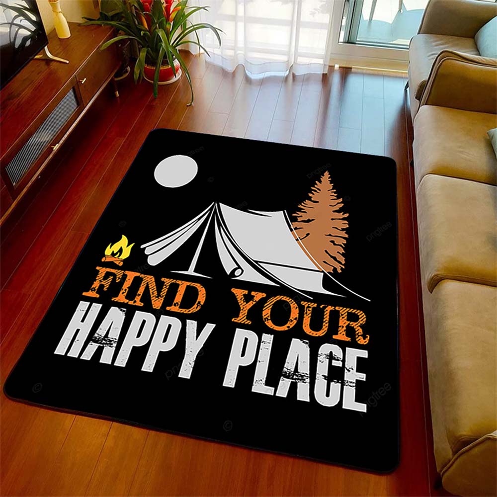 Cheap Camping Sign Carpet Camping Accessories Rugs Floor Mat Cartoon 3D ...