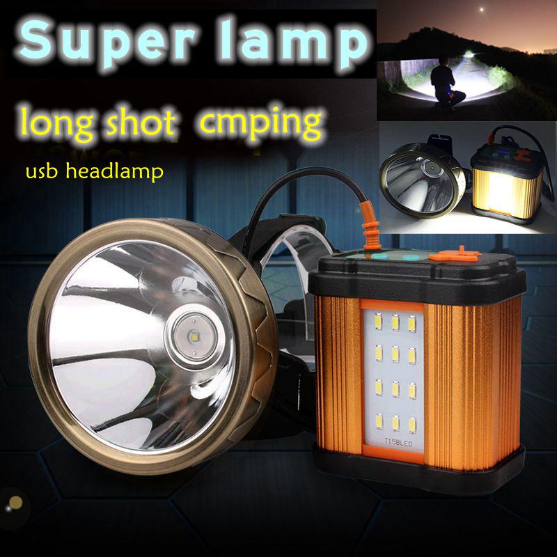 Buy Usb cree led xpg headlamp rechargeable powerfull outdoor spotlight ...