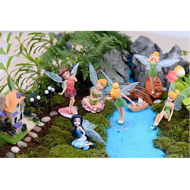 Buy Flower Fly 6pcs Fairy Pixie Wing Family Miniature Dollhouse ...