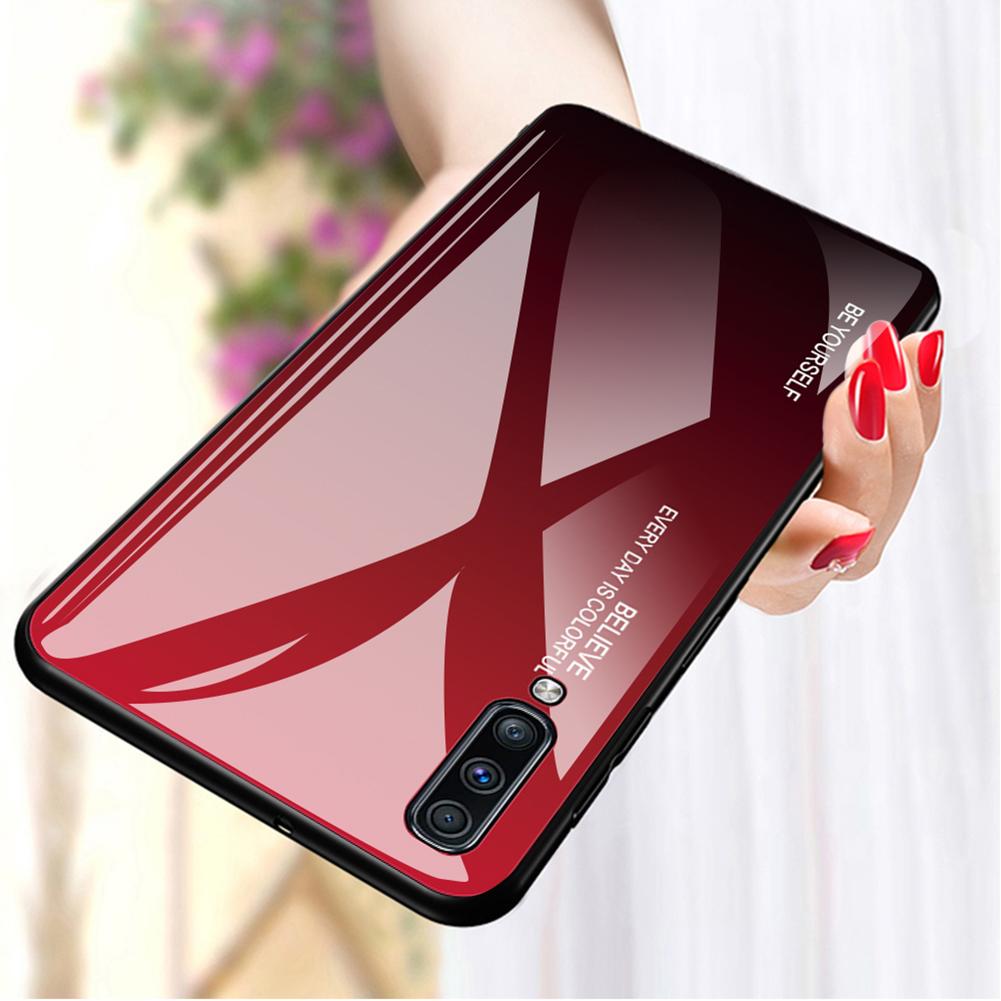 Buy Gradient Tempered Glass Phone Cases for Samsung Galaxy A70 ...