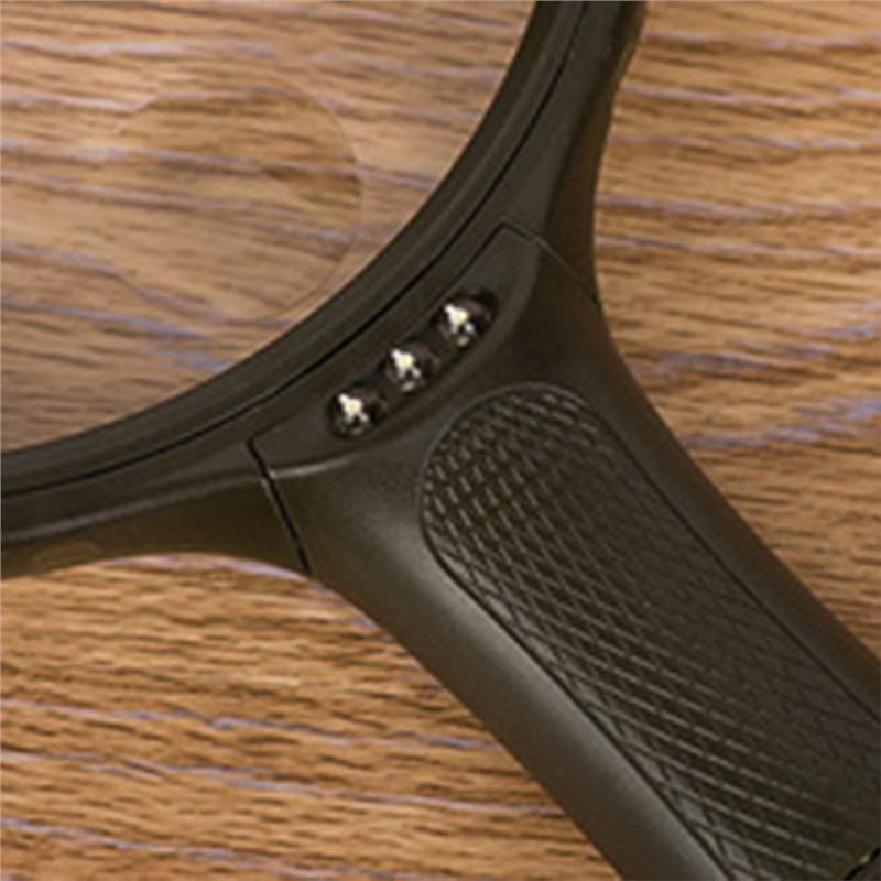 Buy 138mm Handled Extra Large Magnifying Glass with Light 2X Lens 5X ...