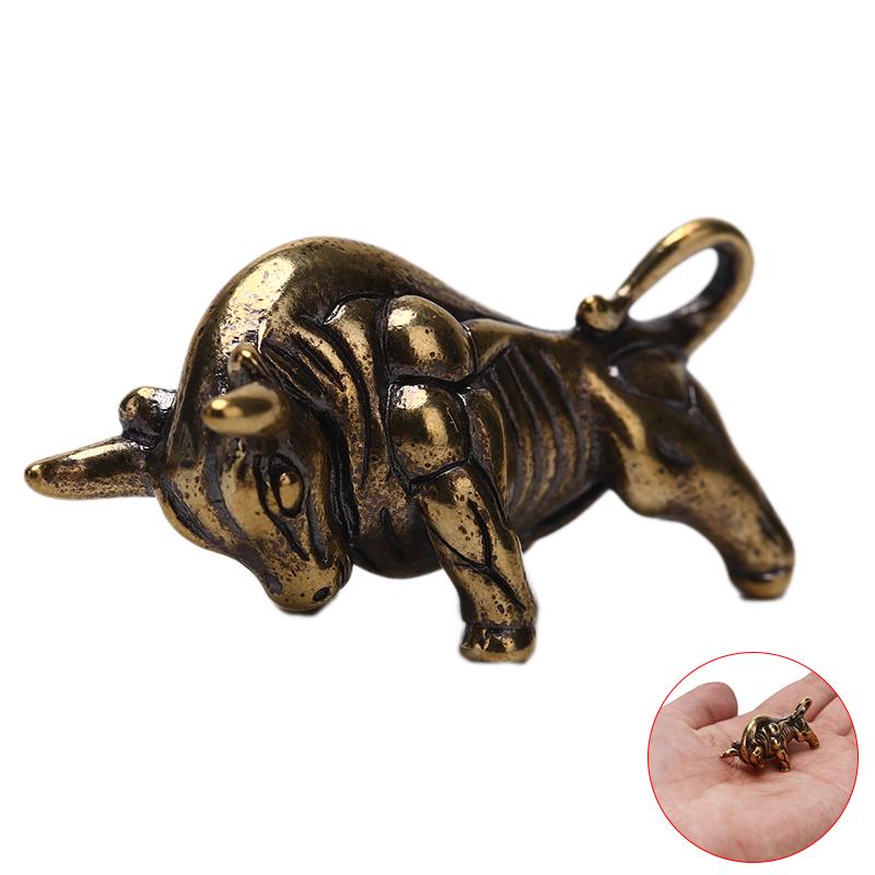 Buy Solid Brass Bull Key Chain Pendant Zipper Head Fittings Tool ...