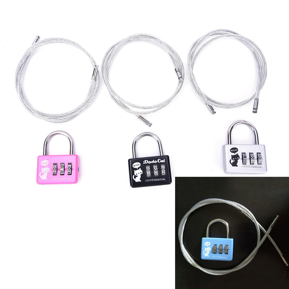 Buy Cute 3-Digit Combination Travel Luggage Suitcase Padlock Lock ...