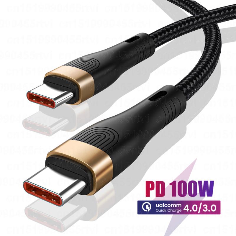 Buy Usb Type C Cable 6a 66w Fast Charging Charger Cable Data Cord 5 ...