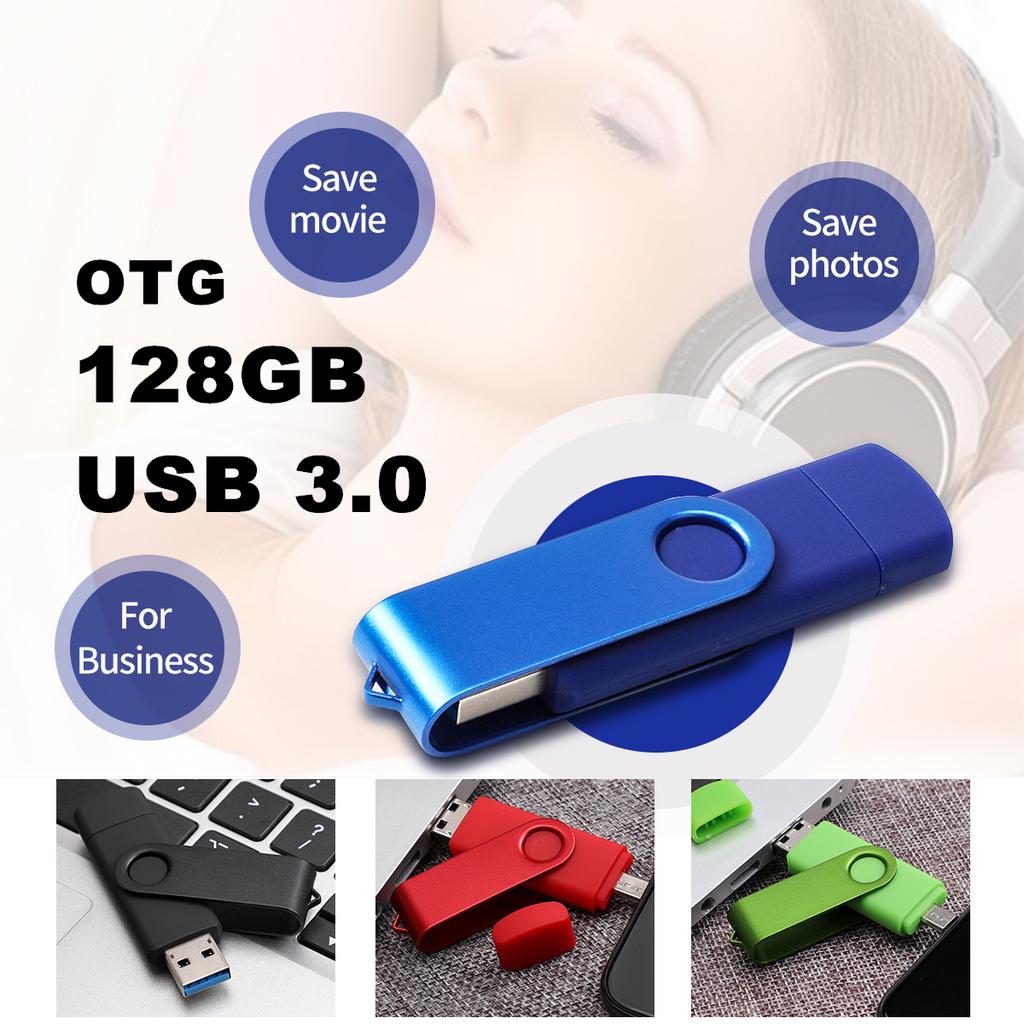 128GB USB 3.0 Memory Stick Flash Drive OTG Pendrive For Mobile Phone ...