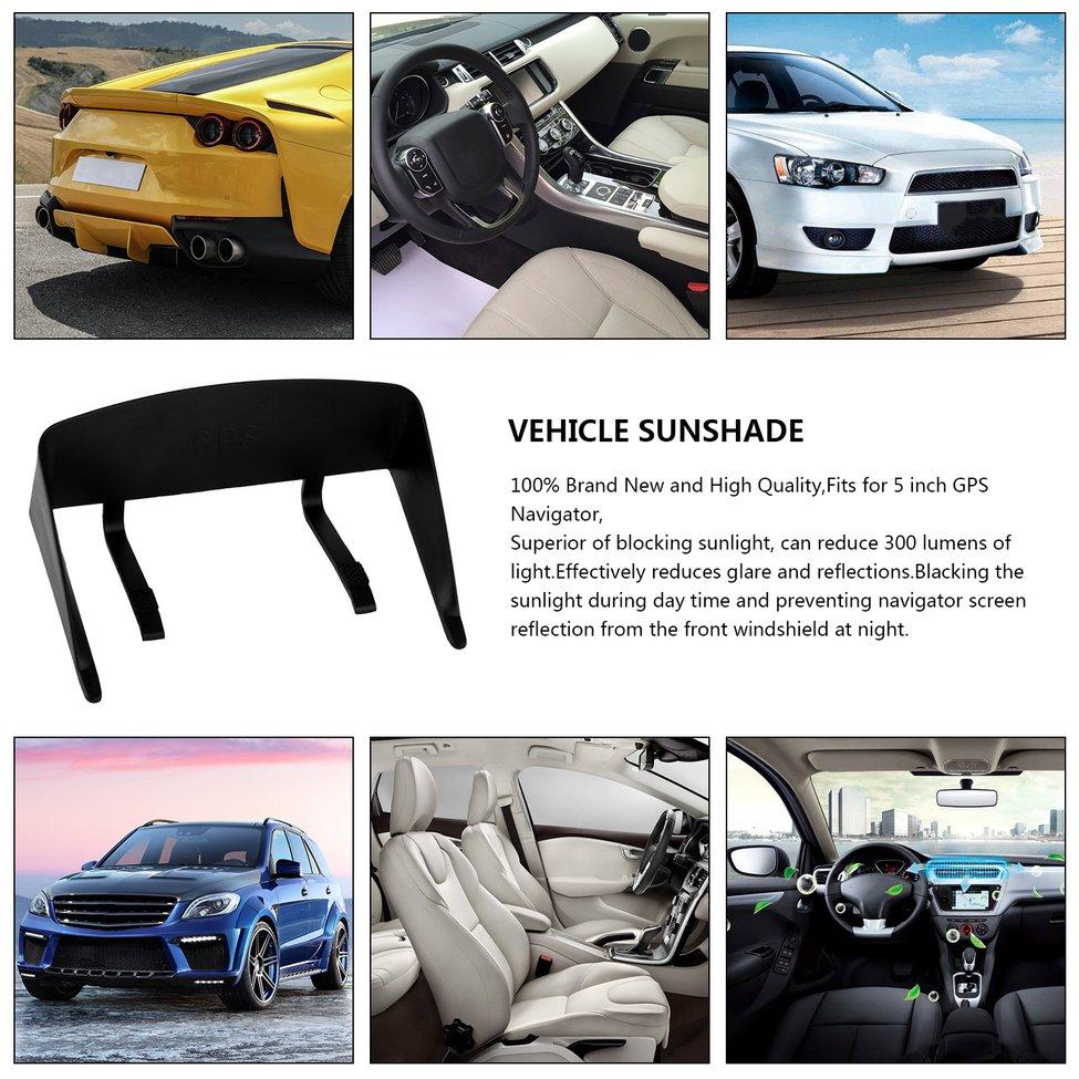 Buy Ssr 5 Inch Universal GPS Navigator Sun Shade Glare Visor Shield Car ...