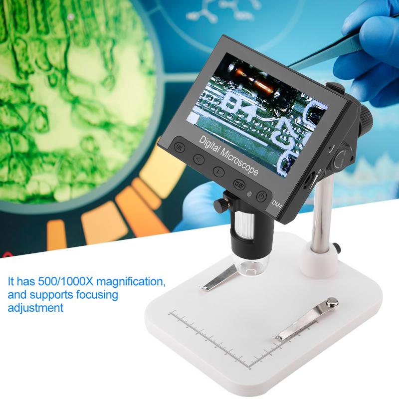 Buy DM4 2MP 500/1000X Digital Electronic Microscope 4.3" Display ...