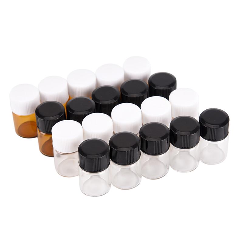 Buy 5Pcs 2Ml Small Lab Glass Vials Bottles Clear Containers With Screw ...