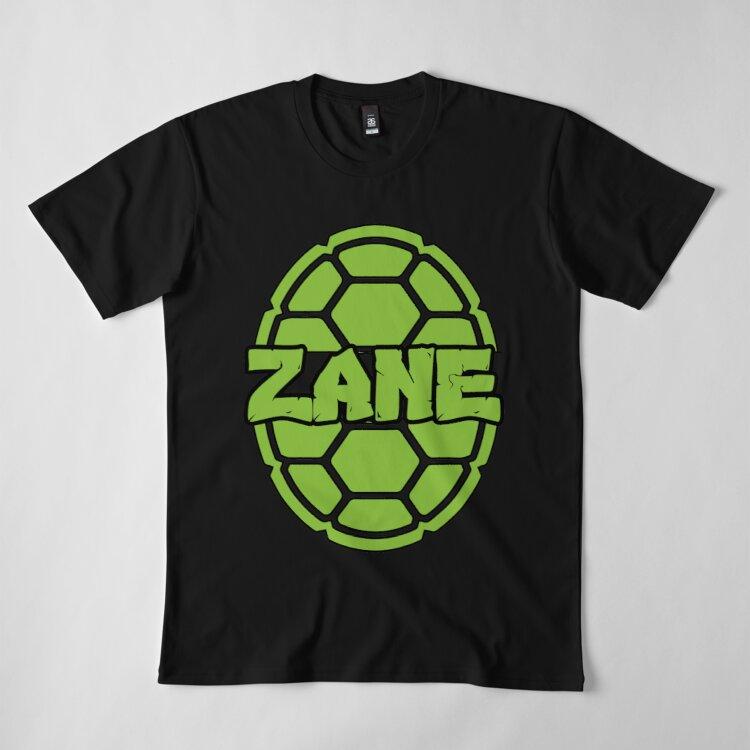 Buy Men Premium Cotton Harajuku T-Shirt Zane Turtle Name Boys ...