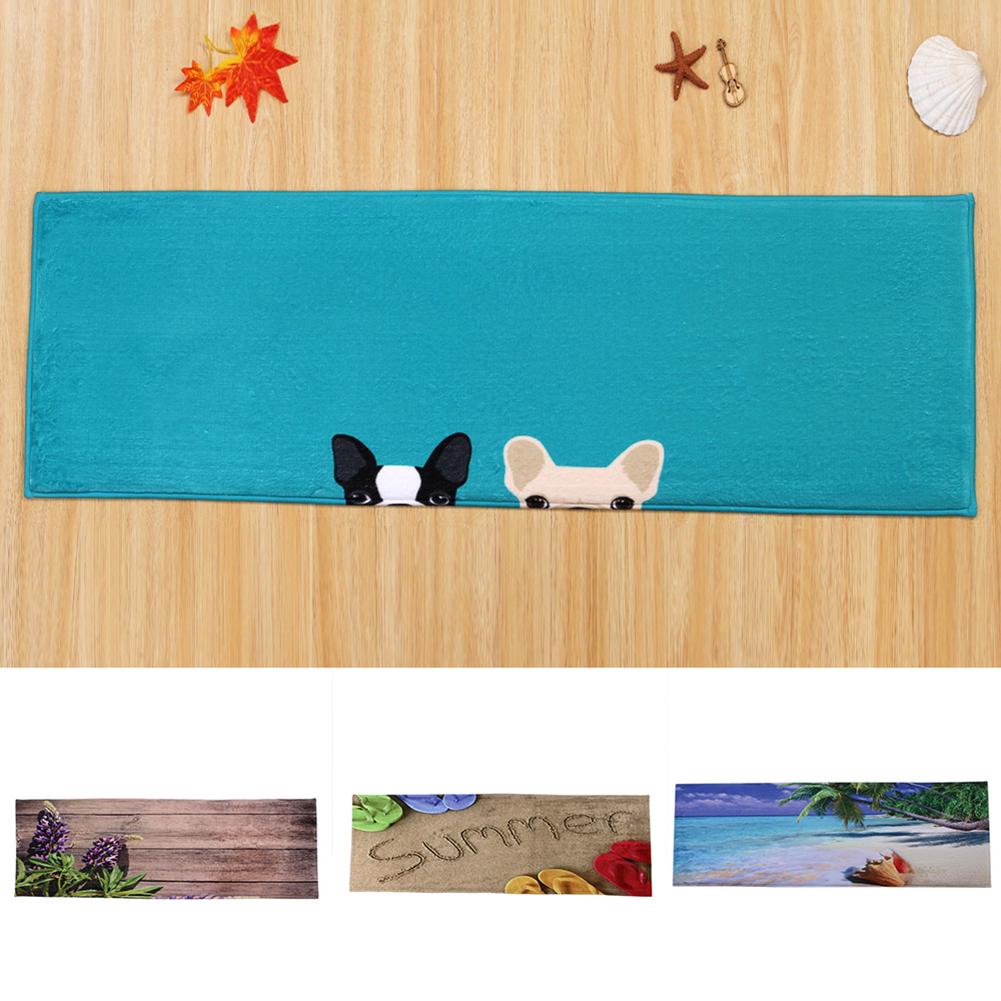 Buy Beach Lavender Piano Pattern Anti-skid Long Floor Mat Bathroom ...