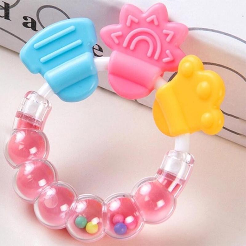 Buy Baby Teether Molar Cartoon Toys Baby Bed Bell Handbell Rattle Toy ...