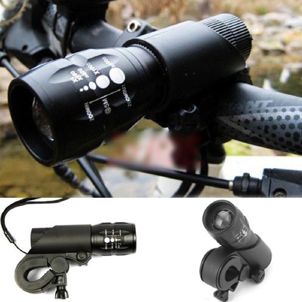 Buy Bicycle Flashlight Q5 240 Lumen Front Head Light With Mount Bike ...