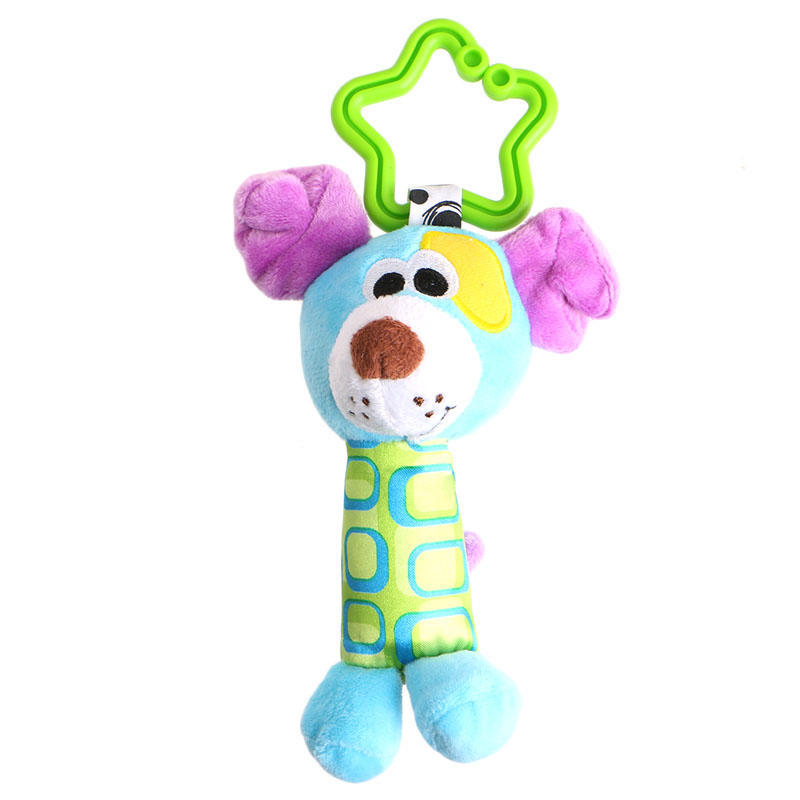 Buy Soft Plush Stroller Hanging Ring Bell Rattle Toys Baby Early ...