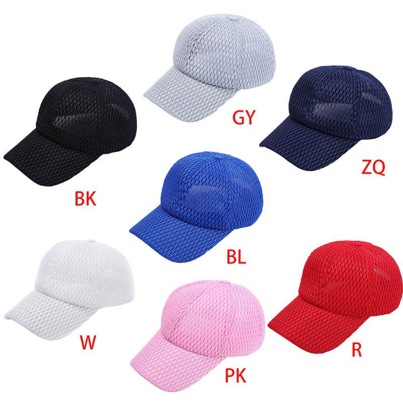 Buy Women Summer Breathable Full Mesh Baseball Cap Hollow Out Ponytail ...