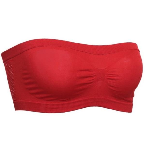 Buy Women Seamless Strapless High Elastic Wrapped Chest Breathable ...