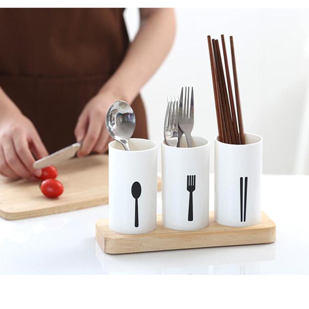 Buy 1pc Kitchen Cutlery Utensil Holder Caddy Flatware Spoon Organizer ...