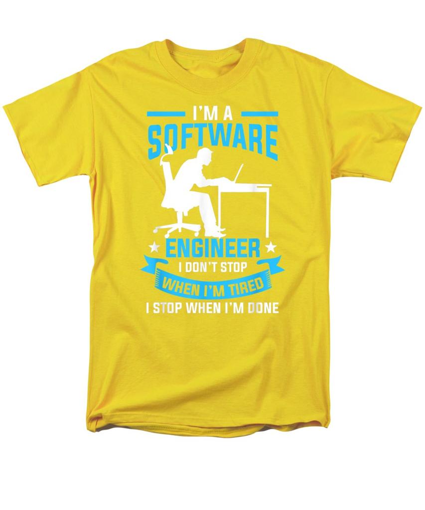 Buy Men Premium Cotton mens software engineer Print Tees Funny Harajuku ...