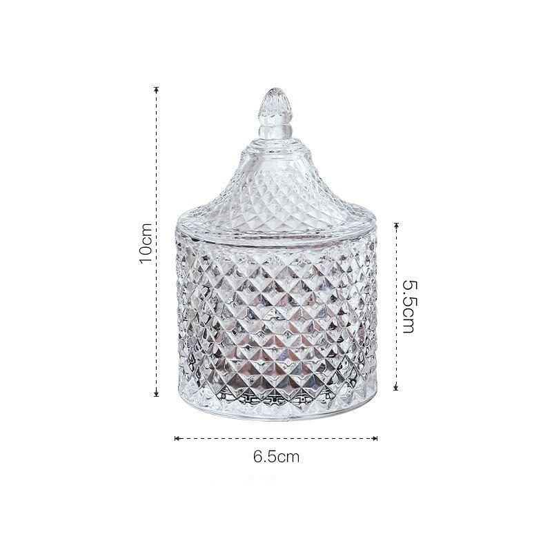 Cheap [ORMP]Candy jar Crystal glass candy box Creative storage jar ...